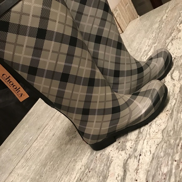 chooka | Shoes | Nwt Chooka Flex Fit Plaid Wide Calf Rain Boot | Poshmark
